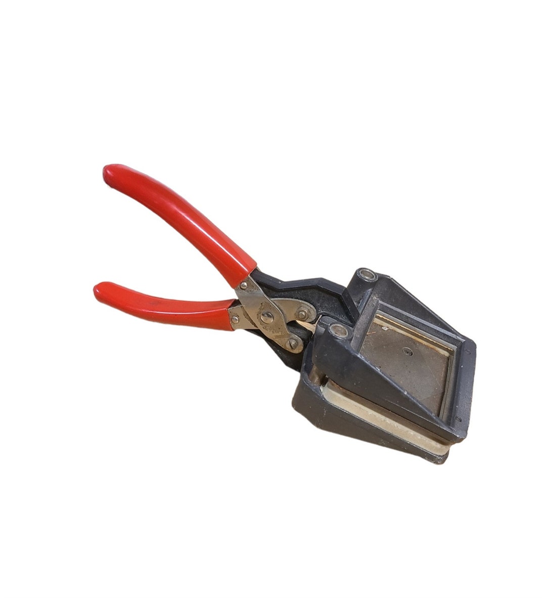 Handheld Passport Punch Portable ID Stamp Visa Photo Cutter Red Handle ...