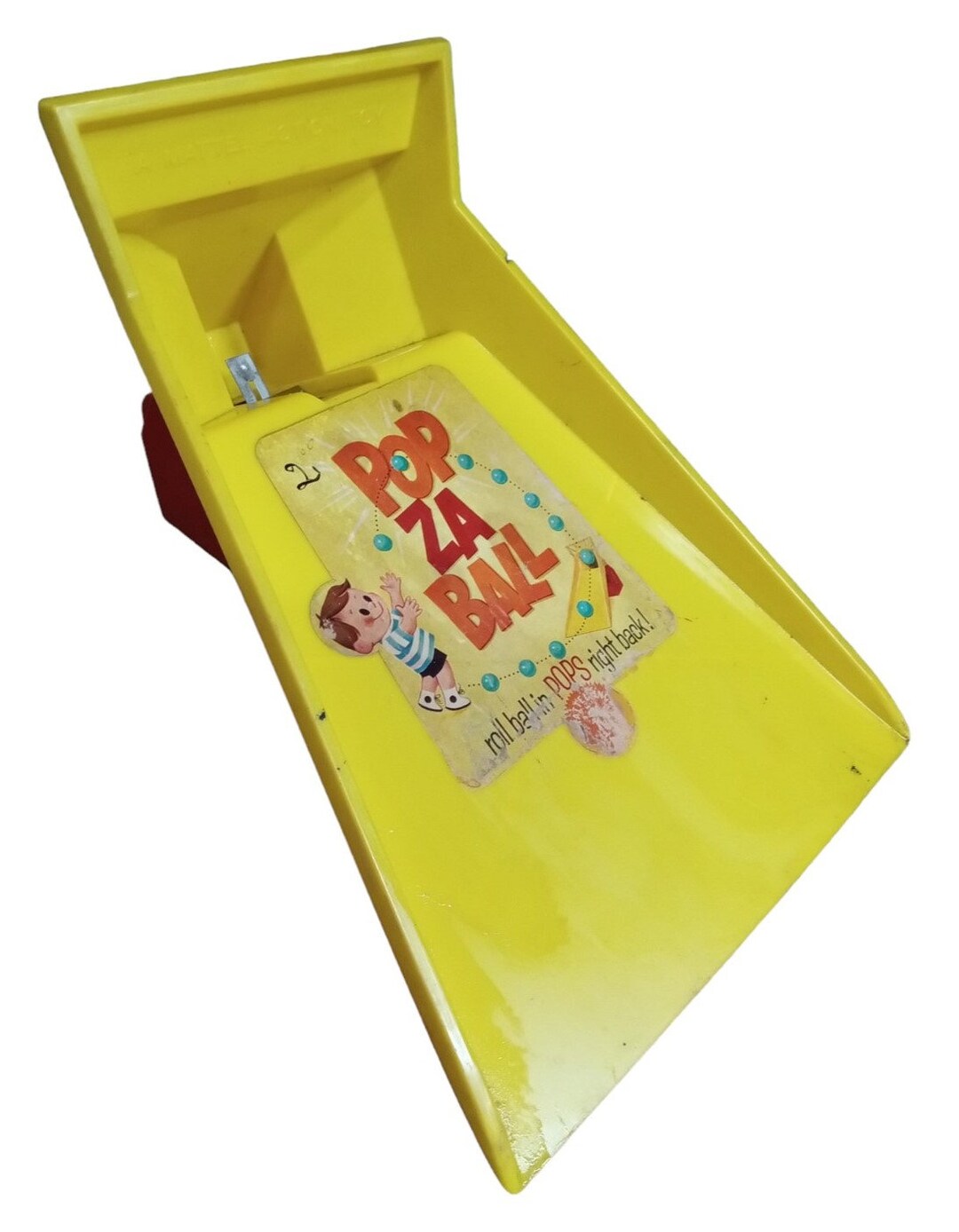 Mattel Pop Za Ball Game Vintage Collectible Ball Launching Rolling Toy ...