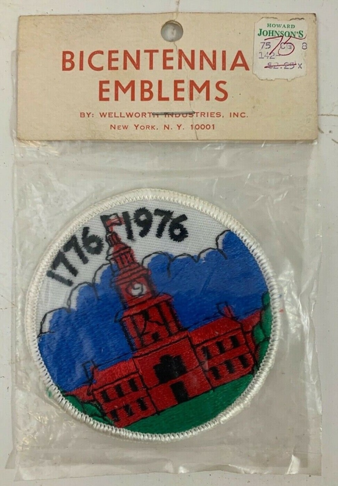Vintage Woolworth Industries Bicentennial Emblems Iron on Patch 1776 ...