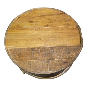Cheese Wheel Box Wooden Vintage Collectible Rustic Decorative Storage ...