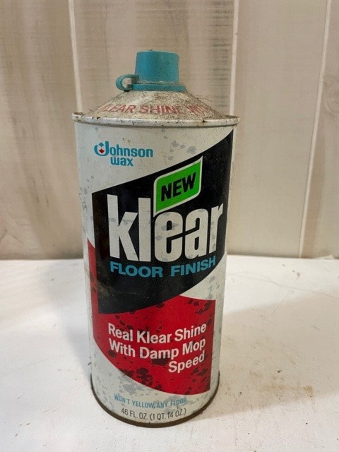 Vintage 1979 Johnson Wax Klear Brand Liquid Floor Finish Tin Can - Etsy