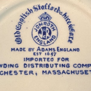 2 Mini Old North Church Olde English Straffordshire Ware Adams England ...