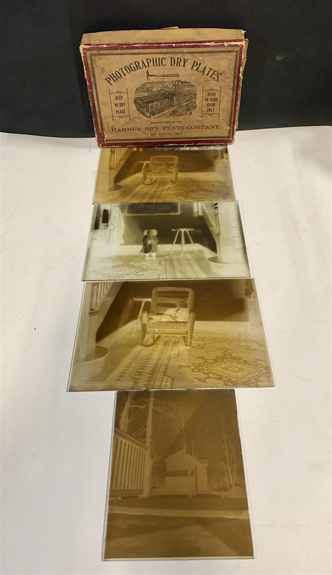 Antique Photographic Dry Plate Glass Negatives From Approx. 1890s ...
