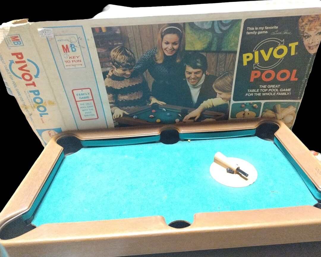 Vintage Entertainment Pivot Mini Pool Table Family Size MB - Etsy