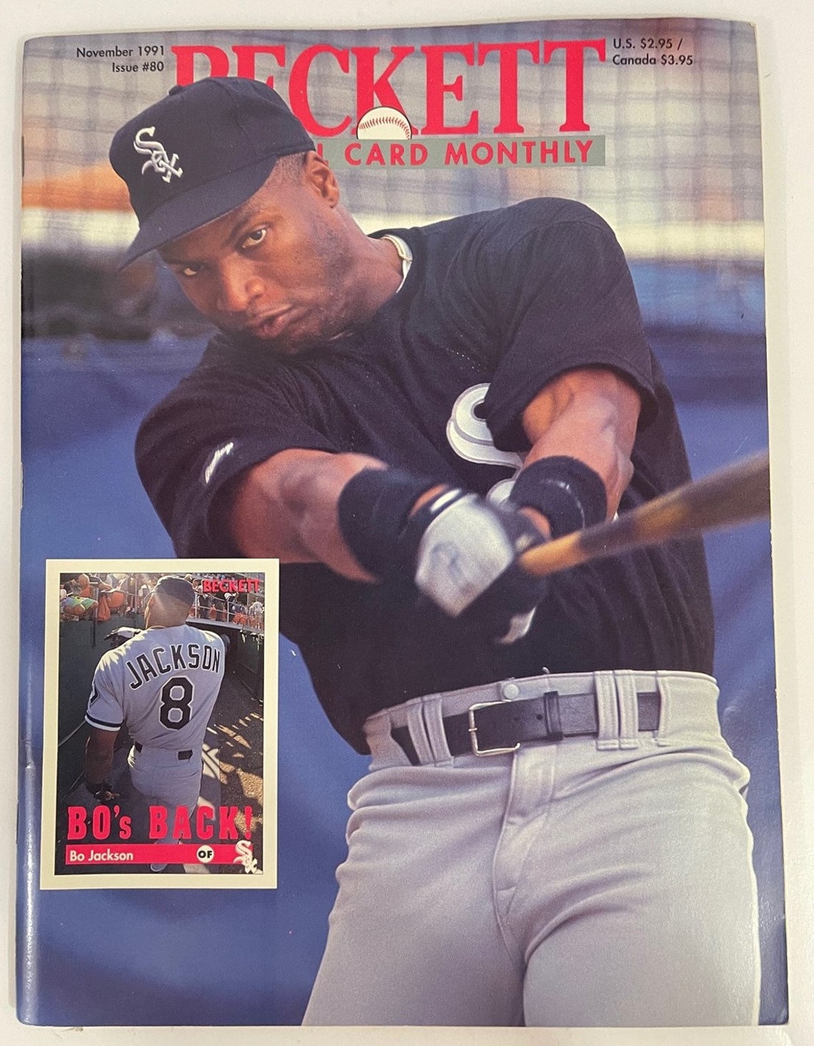 Vintage Beckett Bo Jackson Issue 80 November 1991 Card Price | Etsy