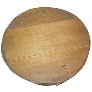 Cheese Wheel Box Wooden Vintage Collectible Rustic Decorative Storage ...