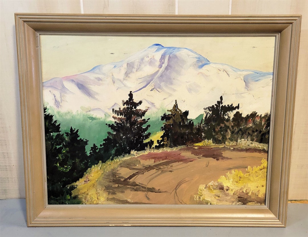 Beautiful Oil Painting by Marika Wolf Mountain Landscape - Etsy