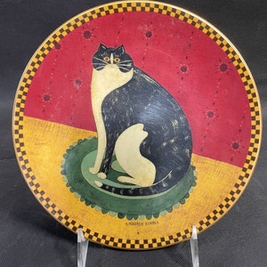Retired Vintage Warren Kimble Cat Collection Lenox Folk Art Plate 1995 ...