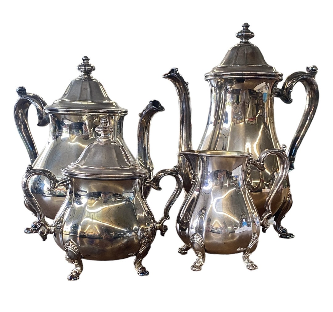 Chippendale Silver Coffee and Teapot With Creamer and Sugar Pitcher - Etsy