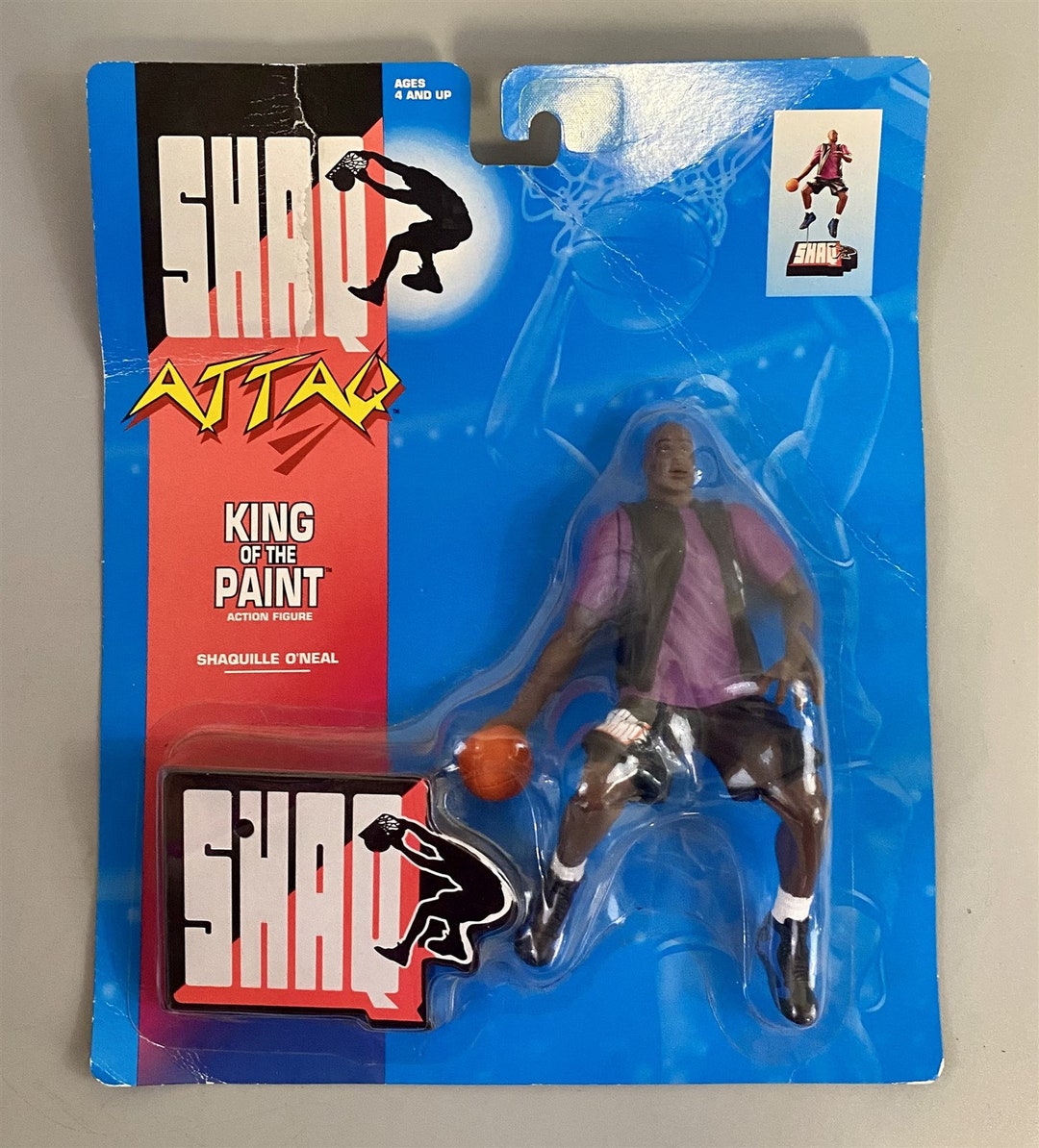 1993 Shaq Attaq King of the Paint Shaquile O'neal Action Figure by ...