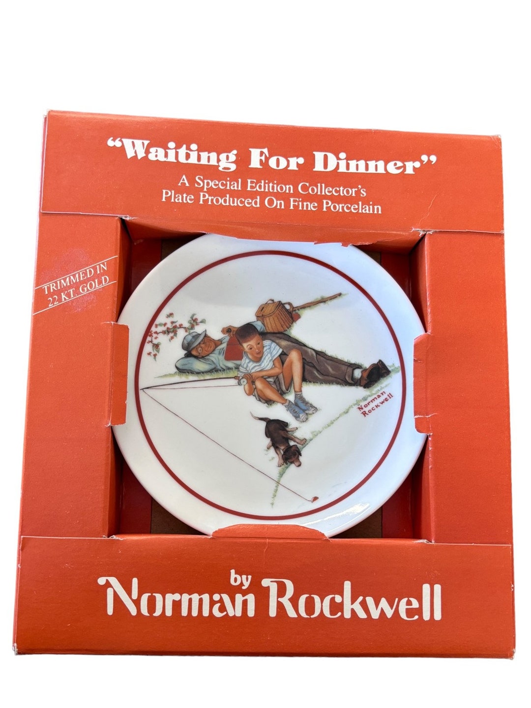 Norman Rockwell "waiting for Dinner" Special Edition Collectors ...