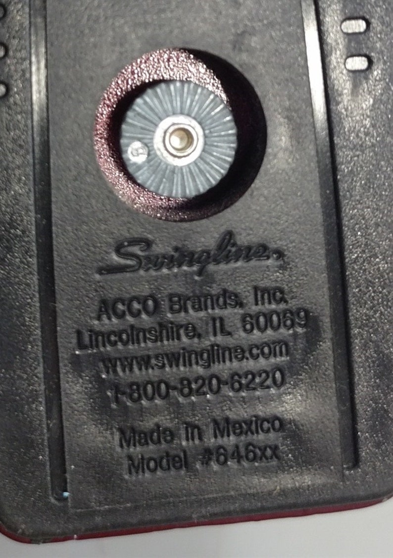 Vintage Swingline Ruby Red Stapler Model 646 Made in Mexico - Etsy