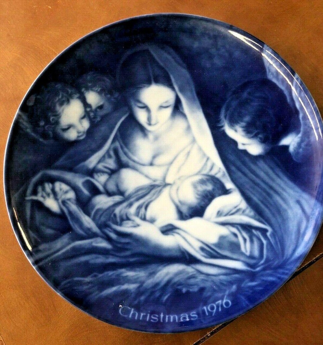 Christ the Saviour is Born Antique Kaiser Porcelain Plate Vintage ...