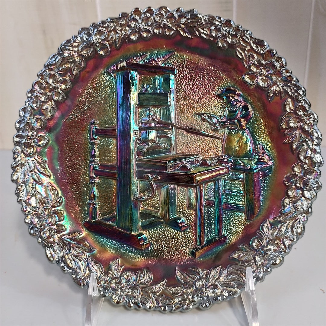 Vintage 1971 No. 2 Annual Series Collector Fenton Carnival Glass ...