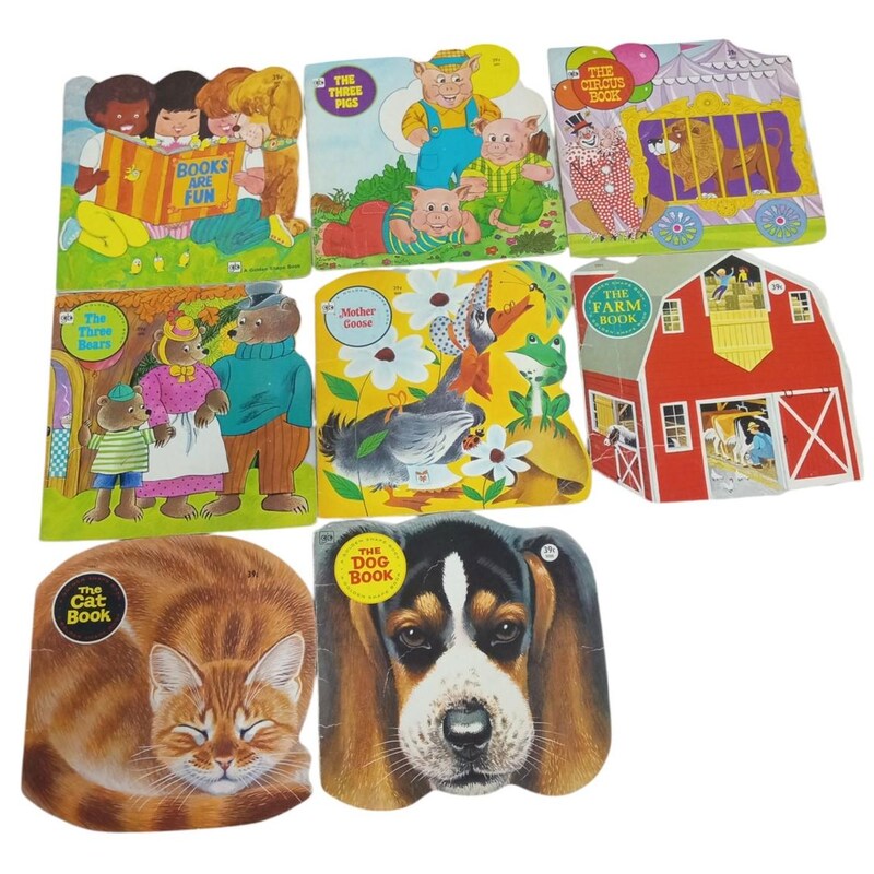 Golden Shape Books - Etsy