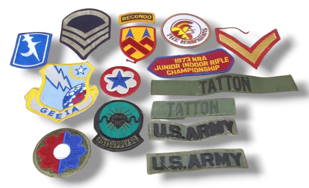 Military/misc Patches Set of 15 Vintage Collectible Nostalgic ...