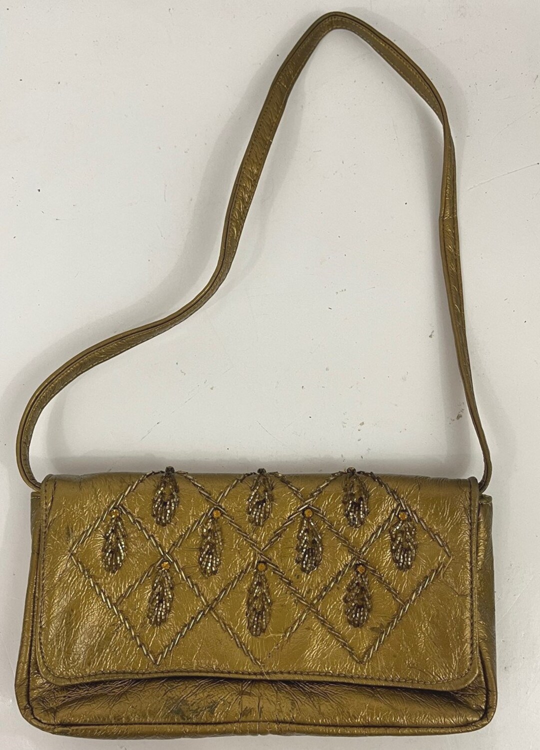 Vintage Walborg Hong Kong Brass Faux Leather Purse Handbag - Etsy