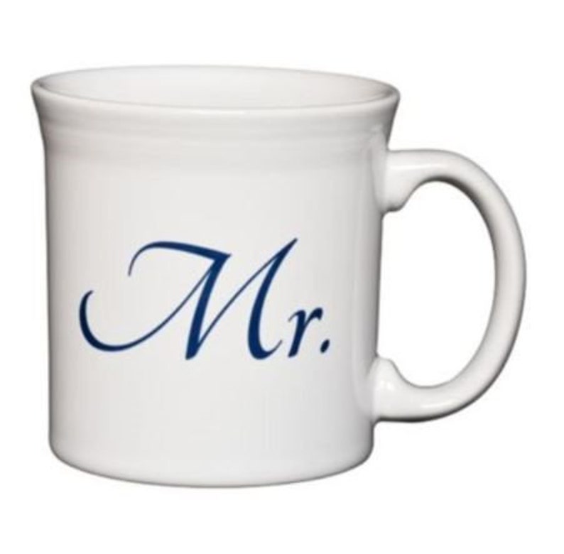 Fiesta White RARE Mr. & Mrs. Java Mug Bridal - Etsy