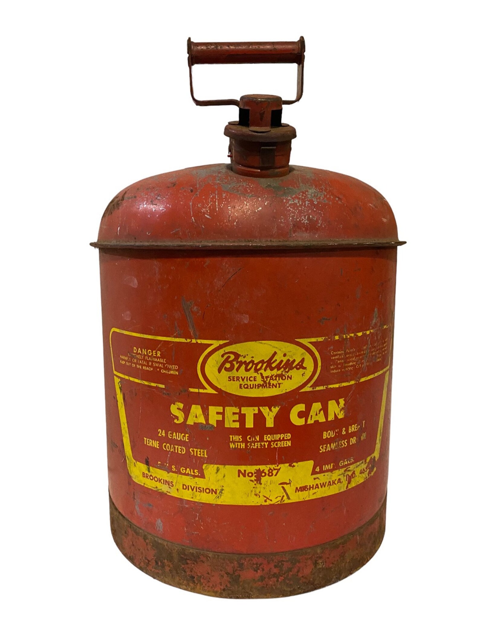 Eagle Vintage Safety Gas Tank, Brookins Service Station Equipment - Etsy