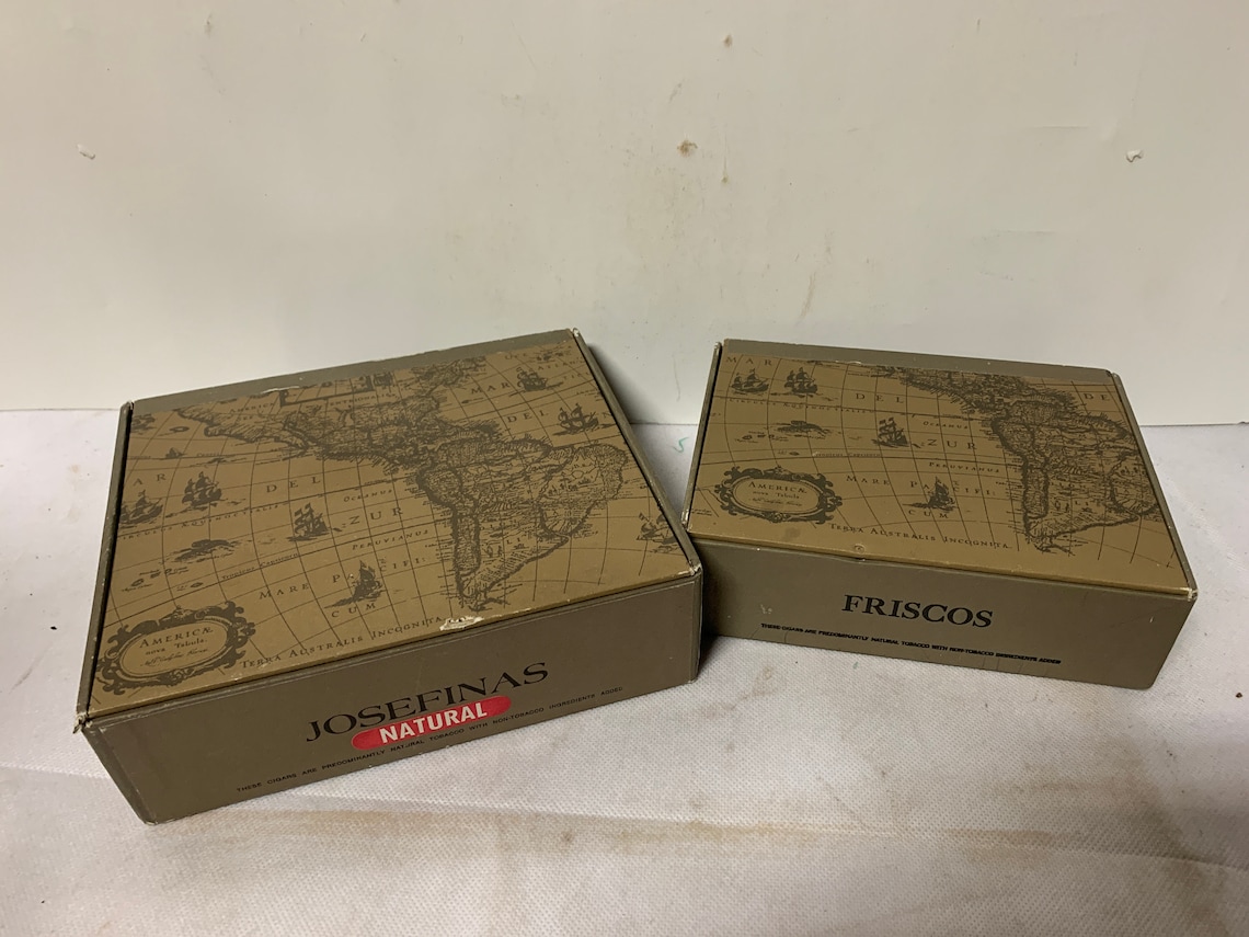 Lot of 2 Thompson Cigar Company Cigar Boxes Friscos & Josefinas - Etsy
