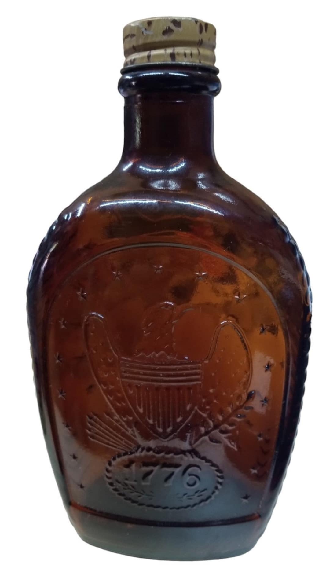 Log Cabin Maple Syrup Glass Bottle Vintage Collectible Nostalgic ...