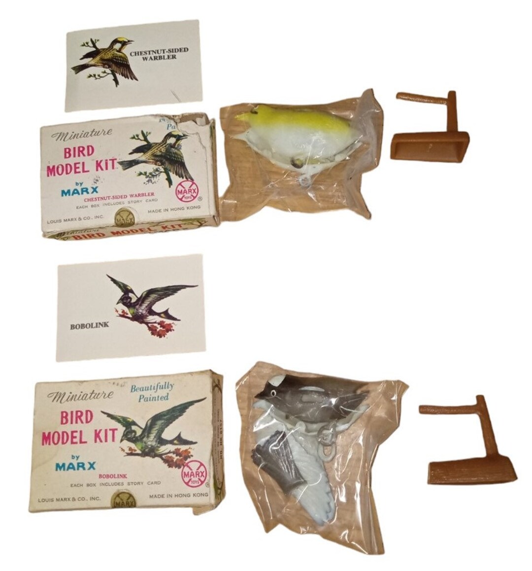 MARX Toys Miniature Model Birds Vintage Collectible Ornithology Hobby ...