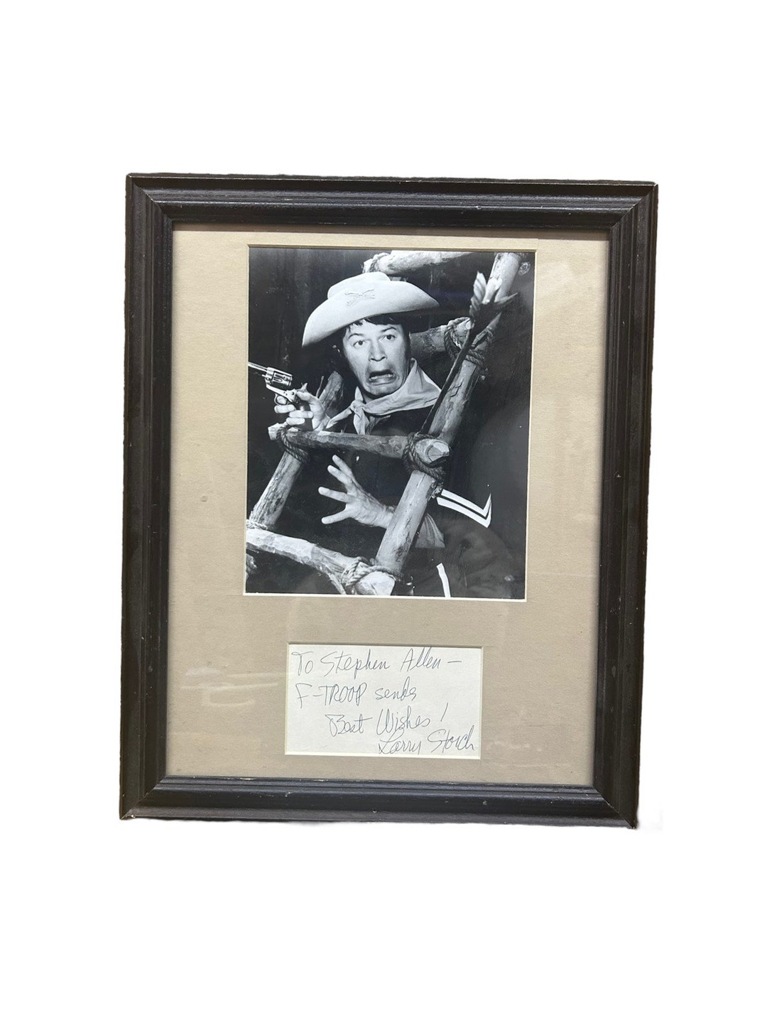 1960s Star Actor Larry Storch F-troop Star Best Wishes Collectible ...