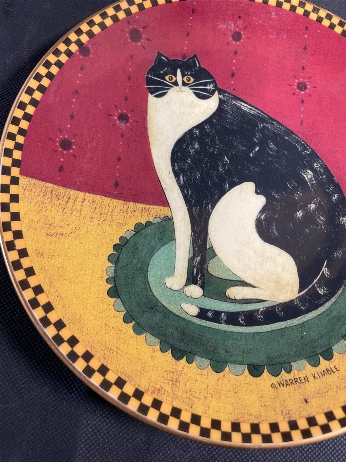 Retired Vintage Warren Kimble Cat Collection Lenox Folk Art - Etsy