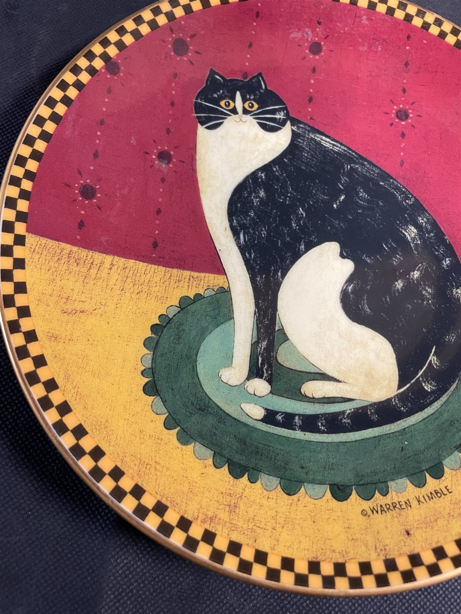 Retired Vintage Warren Kimble Cat Collection Lenox Folk Art - Etsy