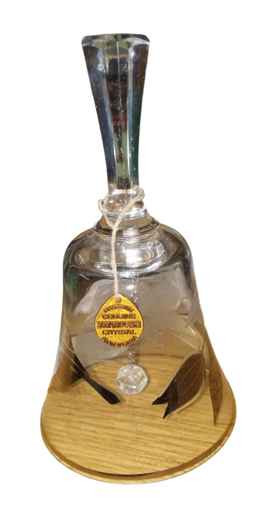 Swarovski Crystal Glass Bell Vintage Collectible Floral Decorative Art ...