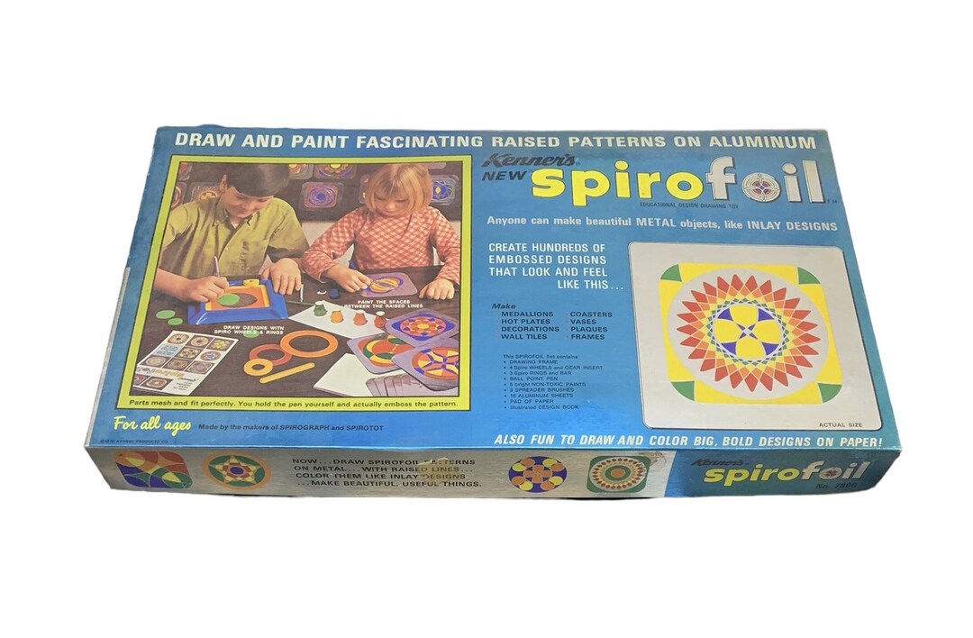 Spirofoil Craft Toy Spirograph Maker Vintage Kenner's 1970 Aluminum ...