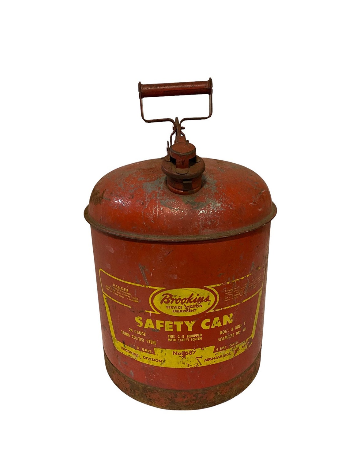 Eagle Vintage Safety Gas Tank, Brookins Service Station Equipment - Etsy