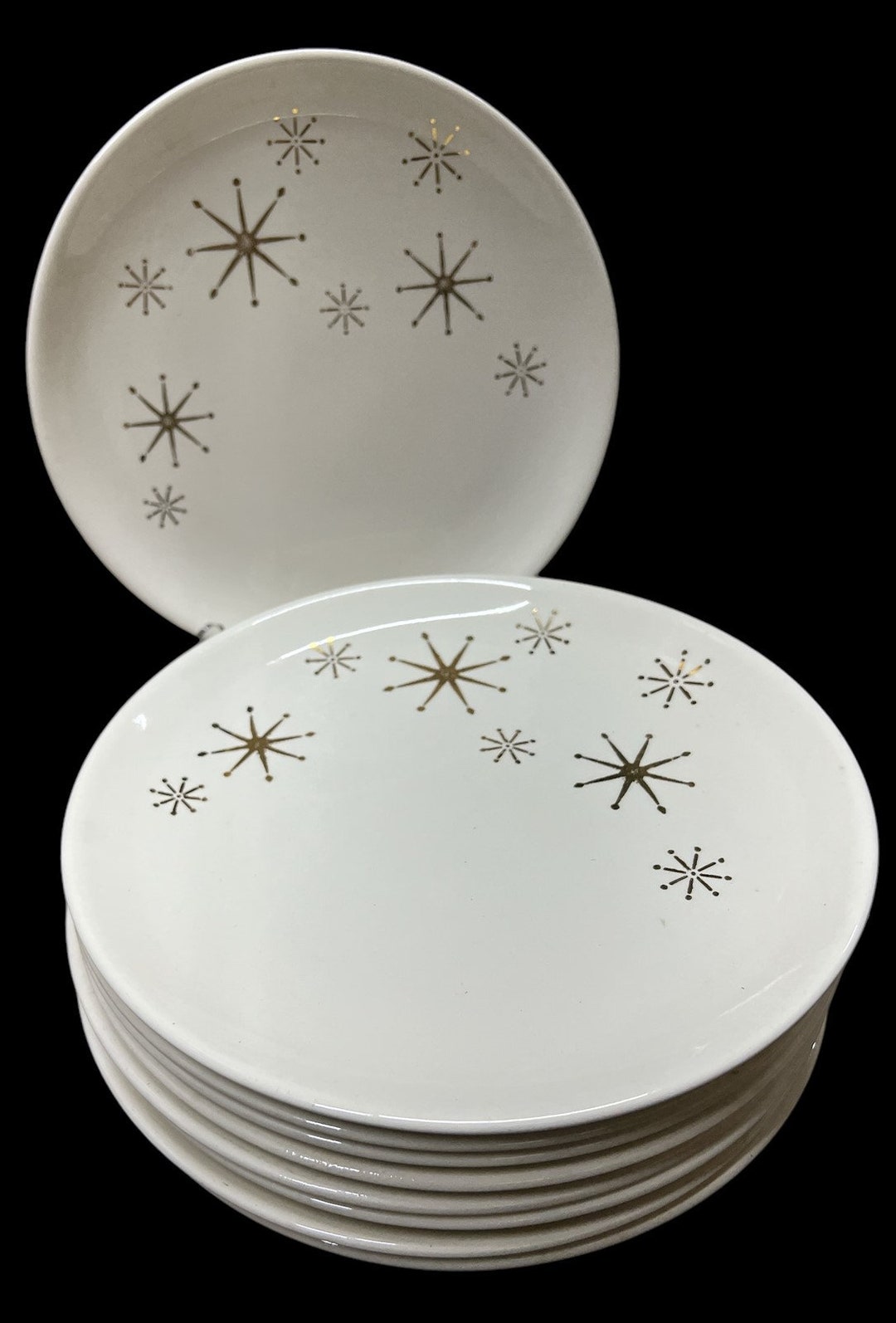 Atomic Starburst Dinner Plates Antique MCM Vintage Set of 9 - Etsy
