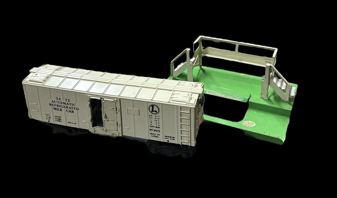 Lionel Lines Automatic Refrigerated Milk Car 3472 O-gauge Vintage Train ...