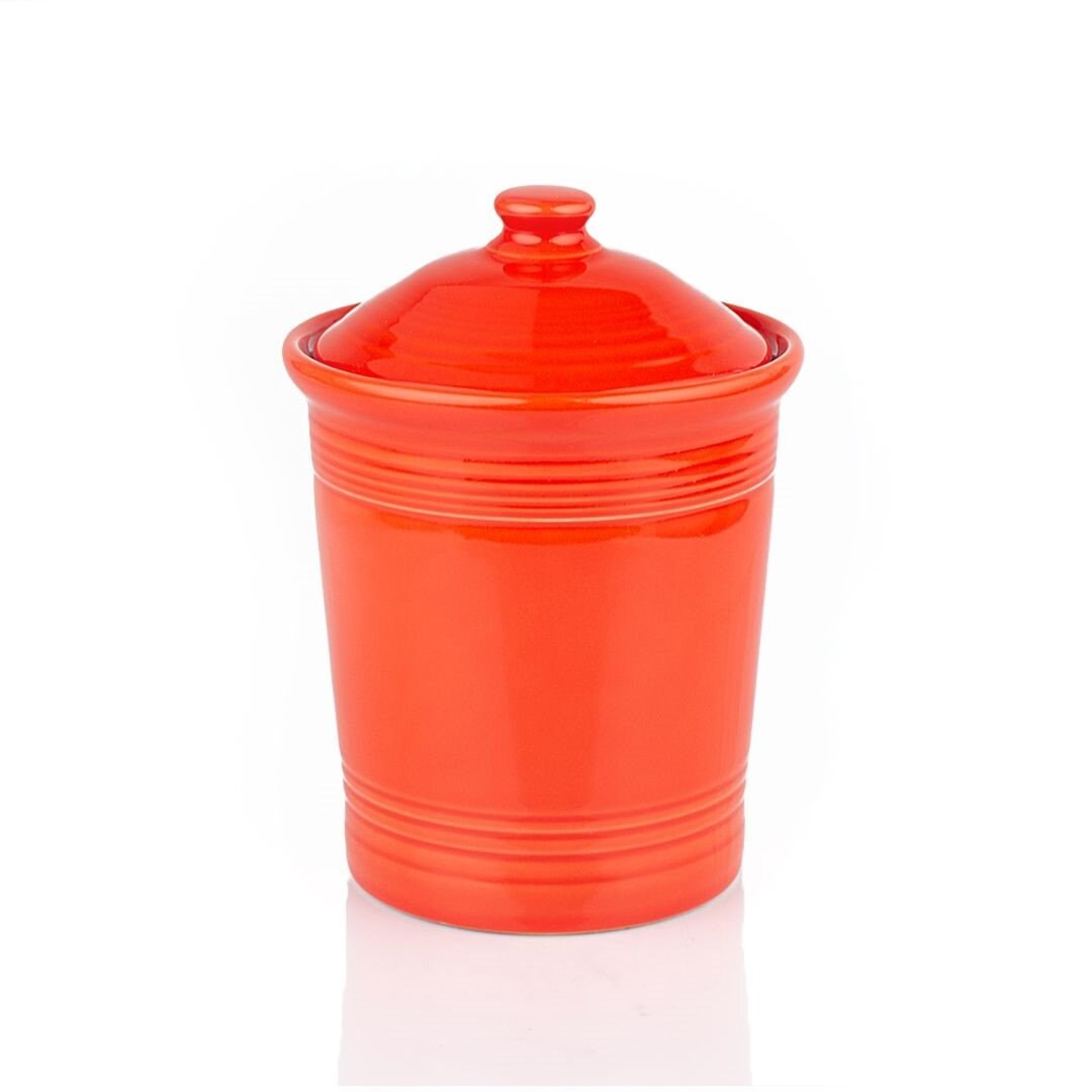 Fiesta Poppy Red Orange Large Canister Homer Laughlin - Etsy