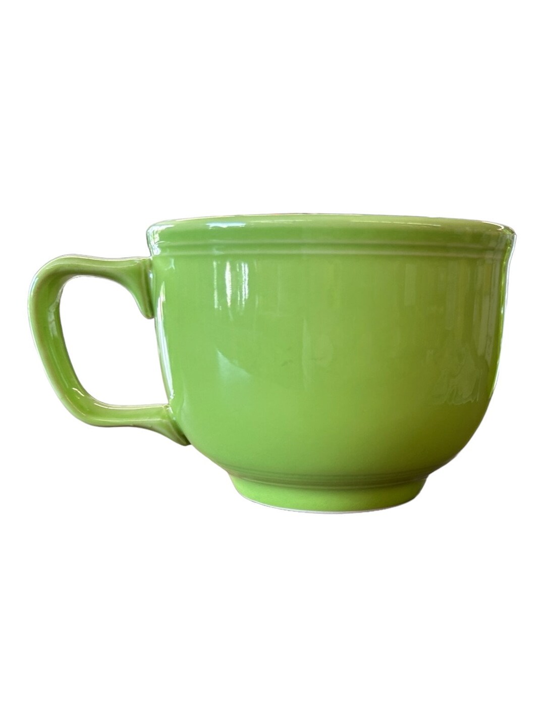 Fiesta Chartreuse Green Jumbo Cup Mug Homer Laughlin Ceramic Coffee ...