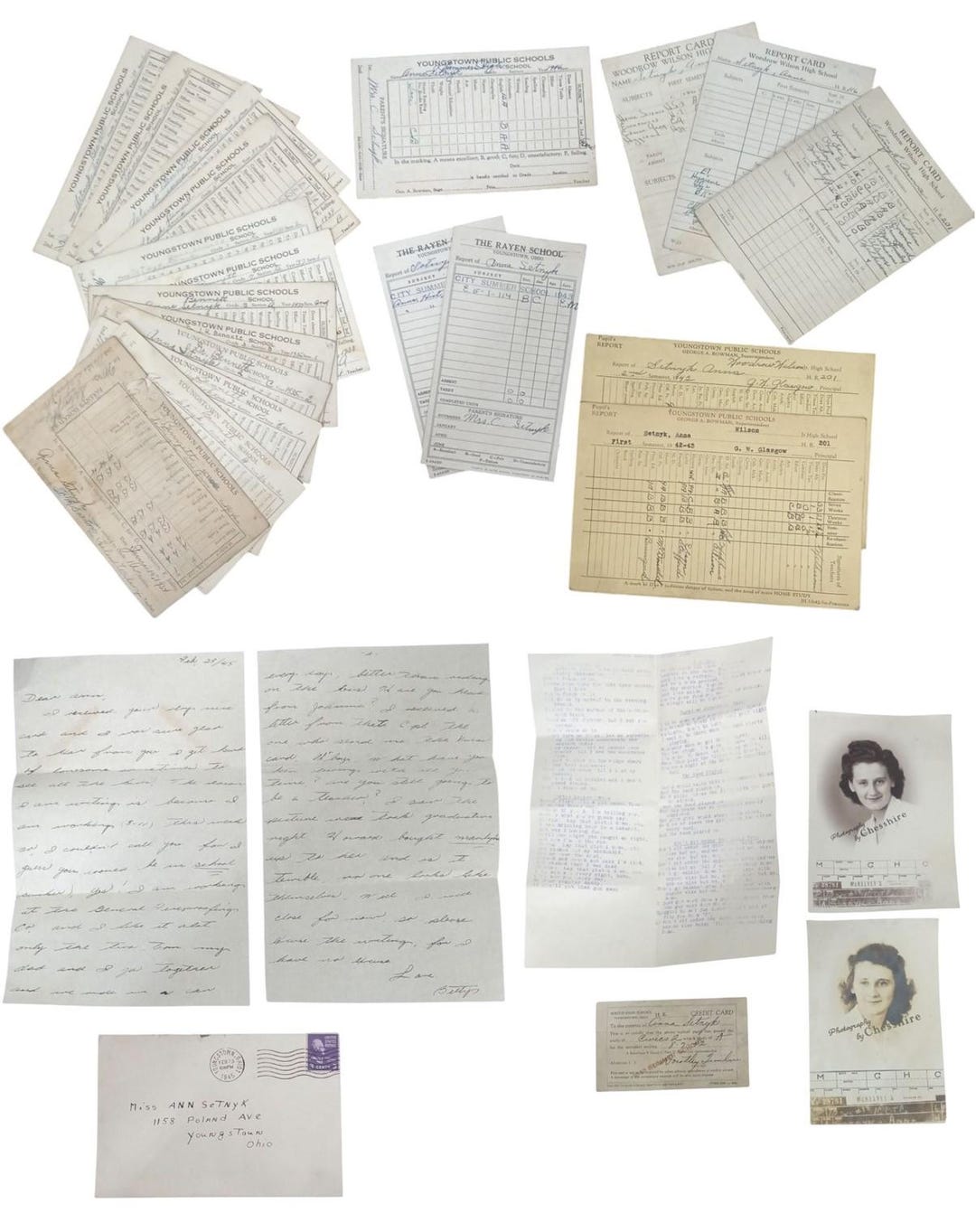 Ephemera Report Cards, Pictures & Papers 1930s-1940s Historical ...