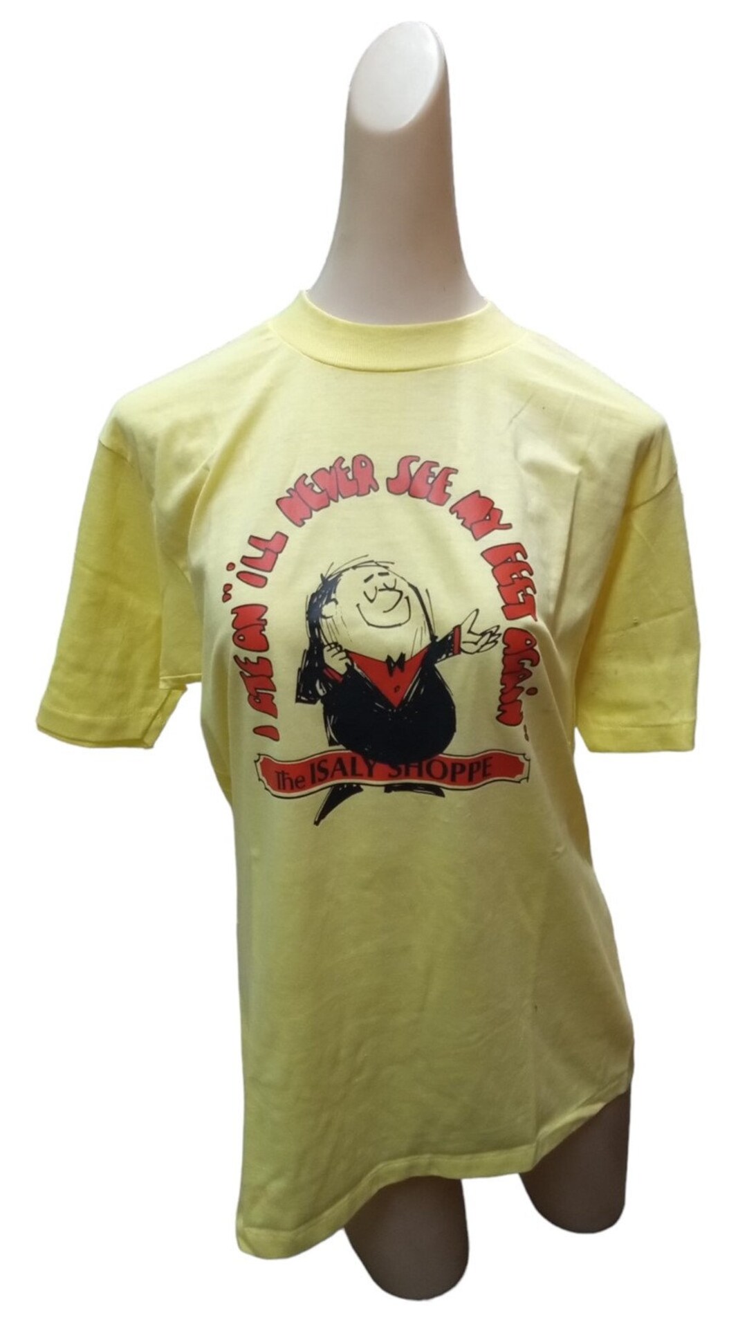 Isaly Shoppe Yellow Graphic T-shirt Vintage Collectible Clothing ...