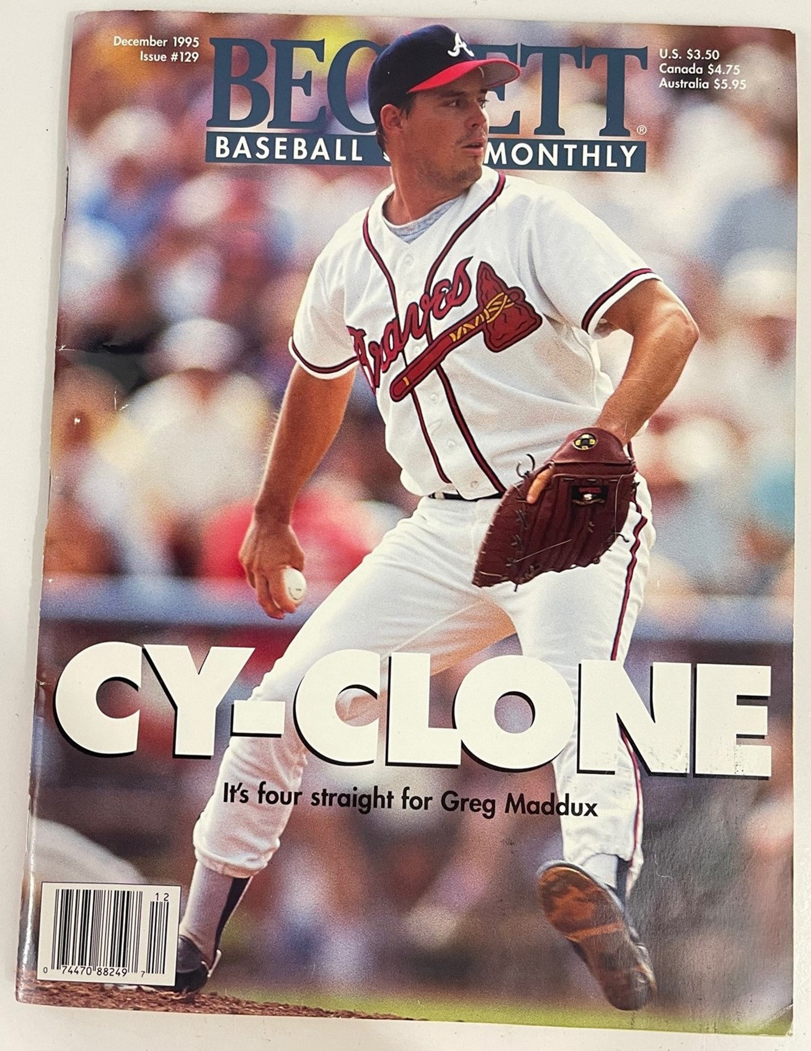 Vintage Beckett Baseball Card Monthly Cy-clone Dec 1995 | Etsy