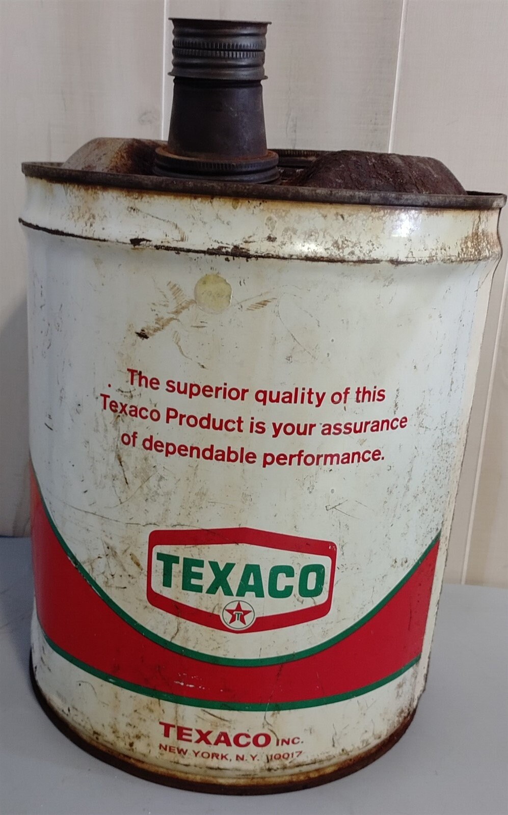 Vintage 1950's Texaco 5 Gallon Oil Can - Etsy Canada