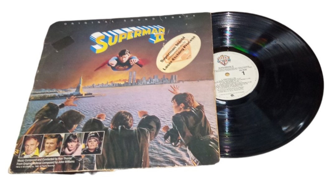 Superman II Soundtrack Vinyl Record Vintage Collectible Nostalgic Music ...