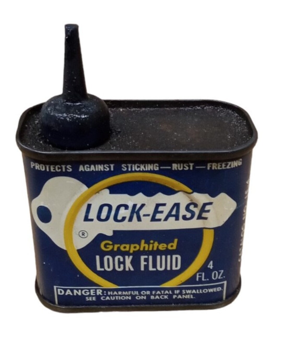 Lock-ease Graphite Lock Fluid Vintage Collectible Garage Workshop - Etsy