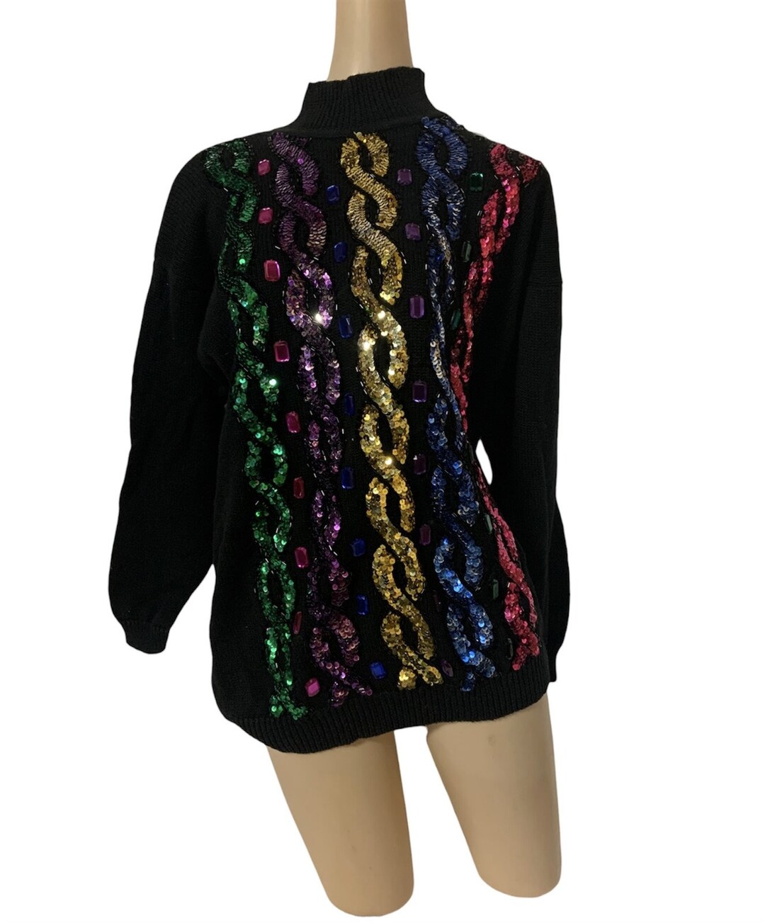 Sweater IB Diffusion 1992 Size S Women's Knit Turtleneck Multicolor ...