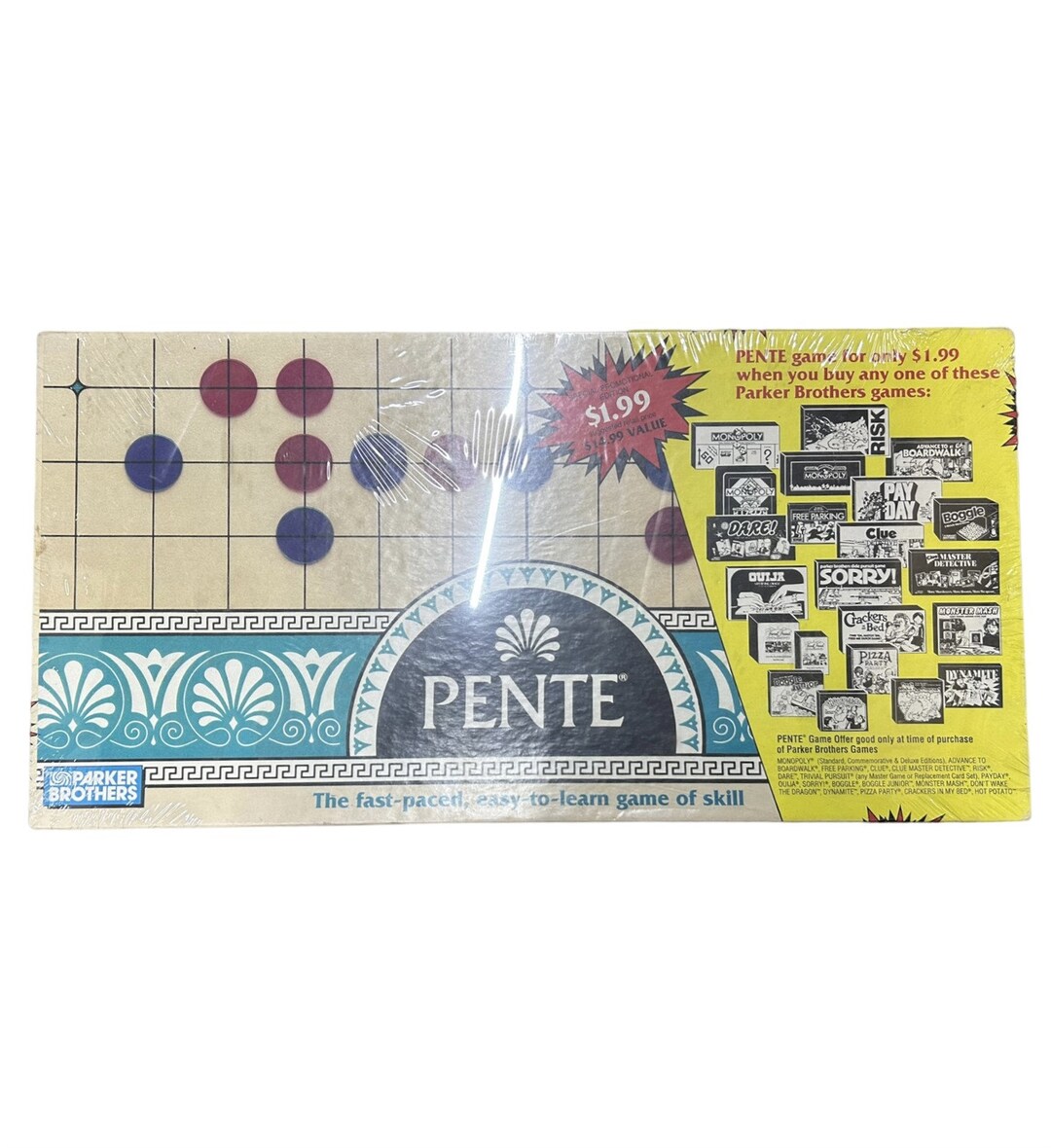 Pente 1989 Game Parker Brothers Box Set Game of Skill Vintage Board ...