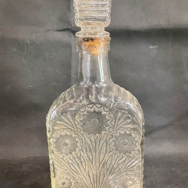 Antique Embossed Bottle - Etsy