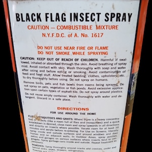 Black Flag Insect Spray Can Vintage EMPTY - Etsy