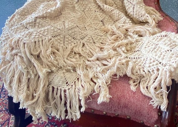 Home & Living Throws Antique Primitive Handmade French Knot Bed Spread ...