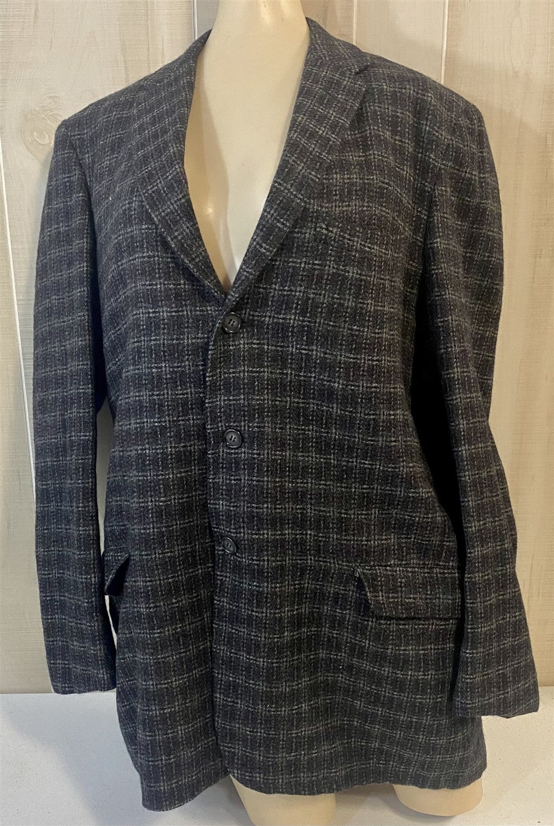 Vintage Warren Sewell Clothing Company 3 Button Closure Plaid Sports ...