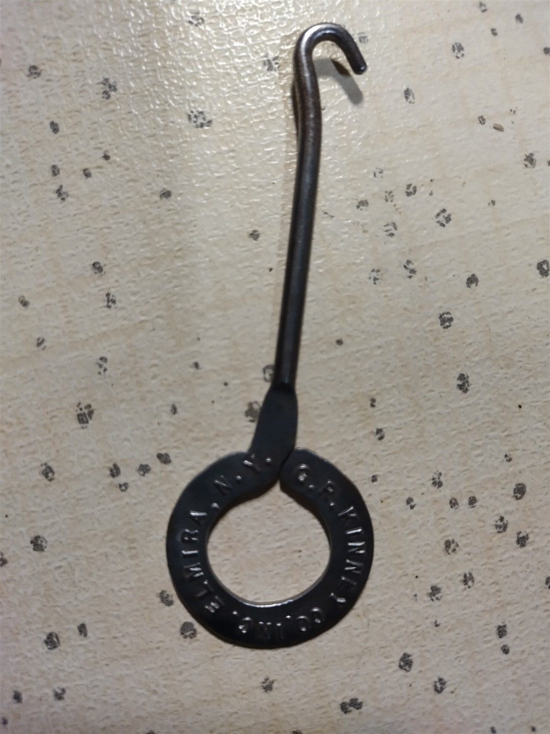 Vintage Metal Silver Shoe Button Hook Circular G.R. Kinney Co. Inc. by ...