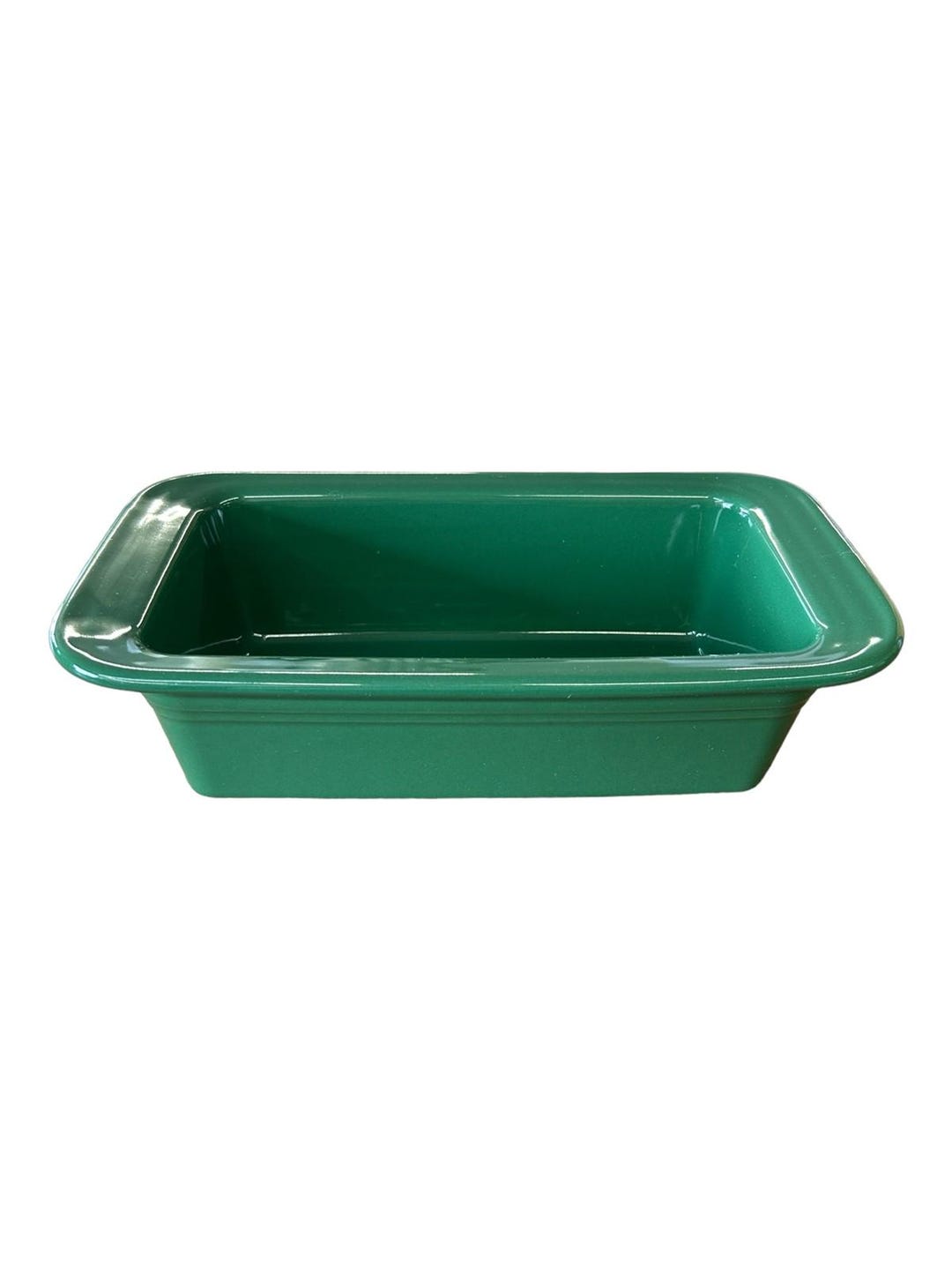 Fiesta Jade Green Loaf Pan Homer Laughlin Ceramic Bakeware Kitchen ...